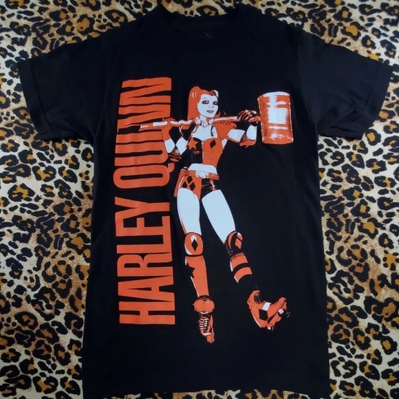 DC Comics | Tops | Dc Comics The New 52 Harley Quinn Black Tshirt Front ...